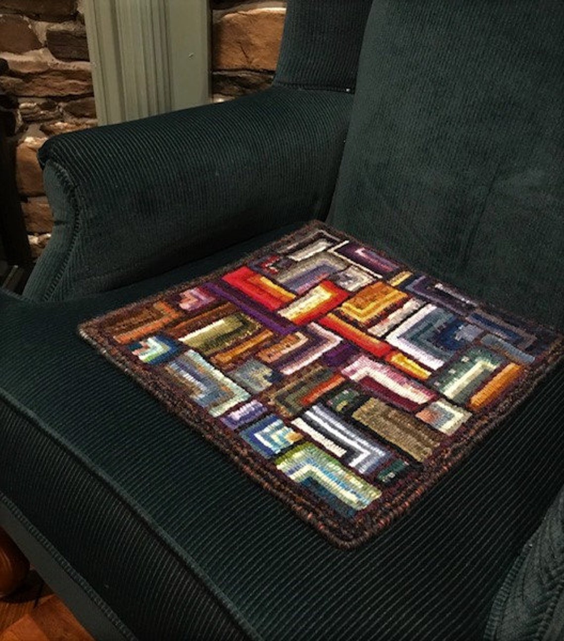 Hooked Rug landscape Blocks 2019 is My Original Design and Hooked by Me ...