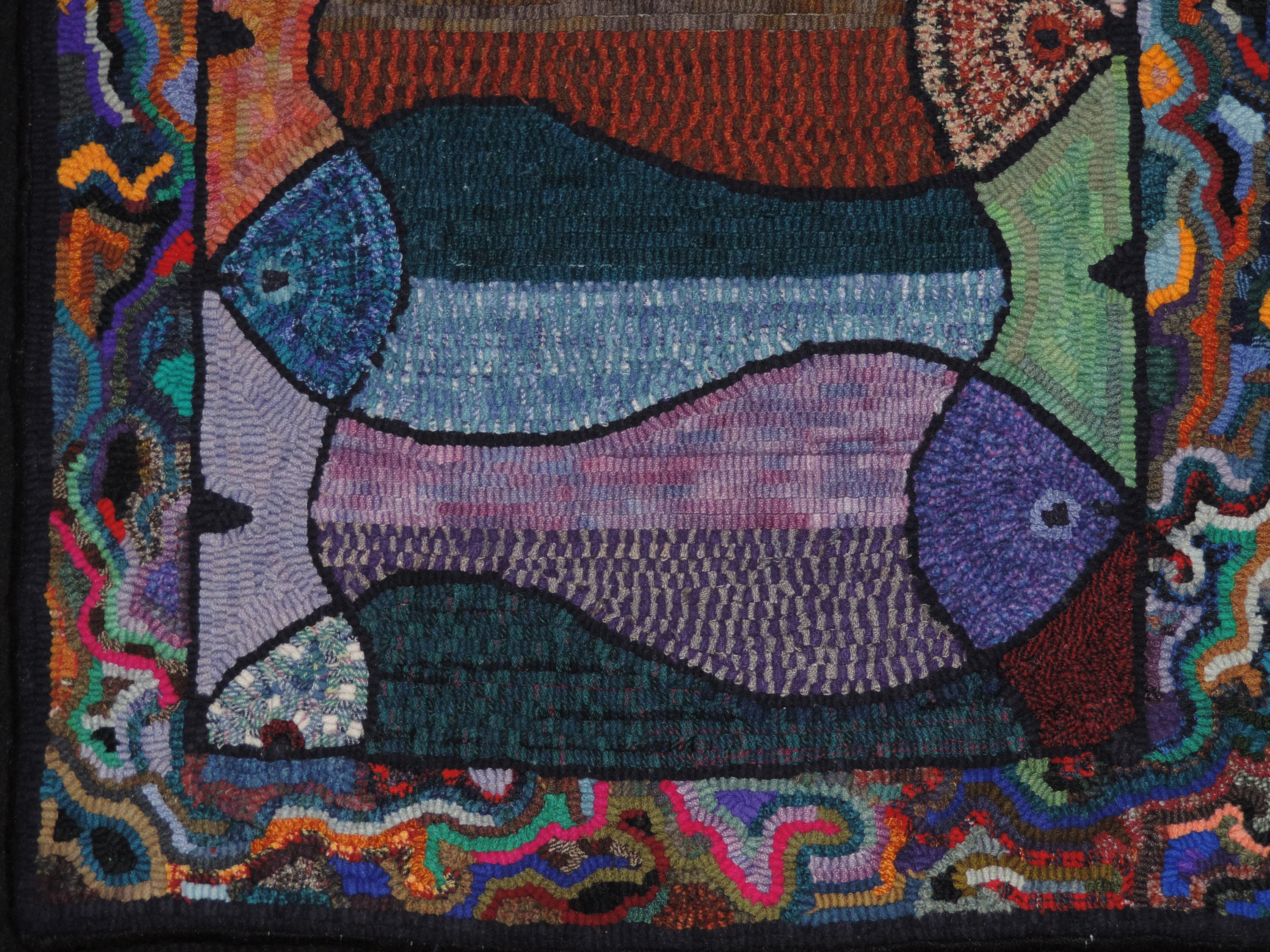 Pattern for a Hooked Rug, “tessellating Fish”, My Original Design. - Etsy