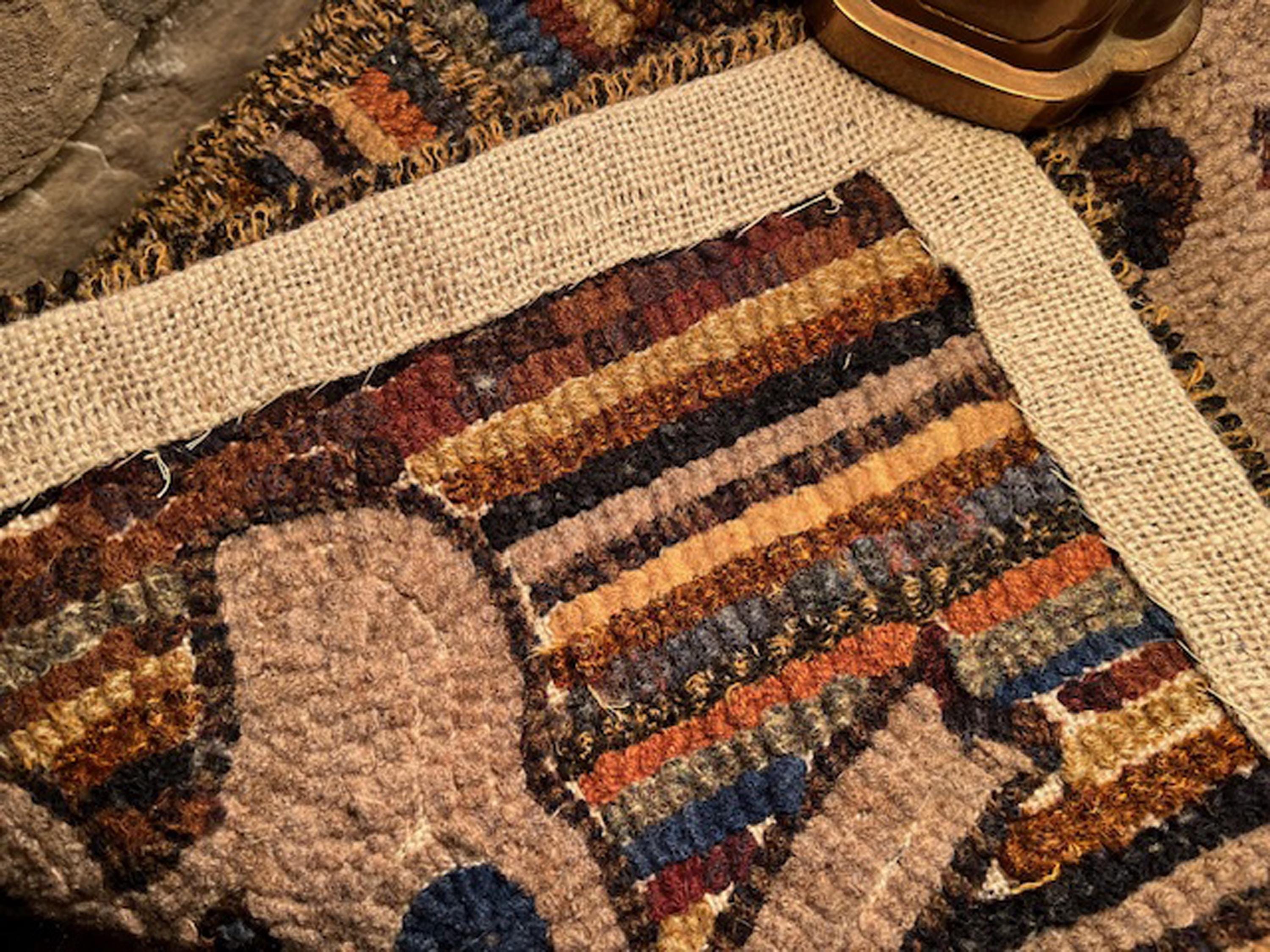 Hooked Rug - "primitive Pig" - Etsy