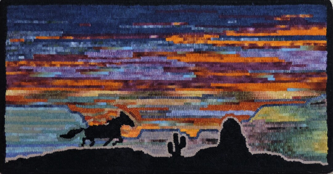 Hooked Rug mustang 2014 is My Original Design and Hooked by Me a ...