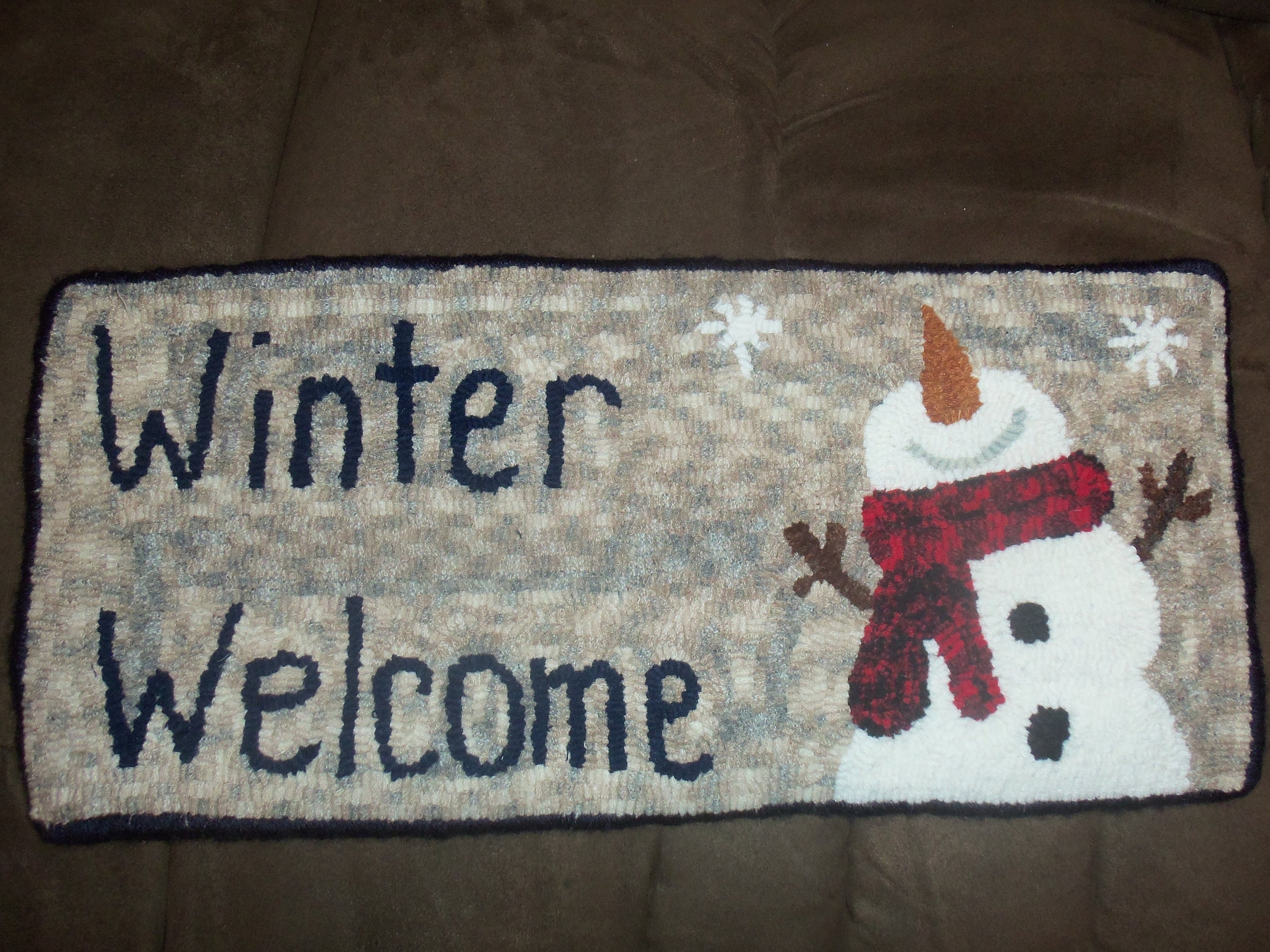 Pattern for a Hooked Mat -“winter Welcome” - Etsy