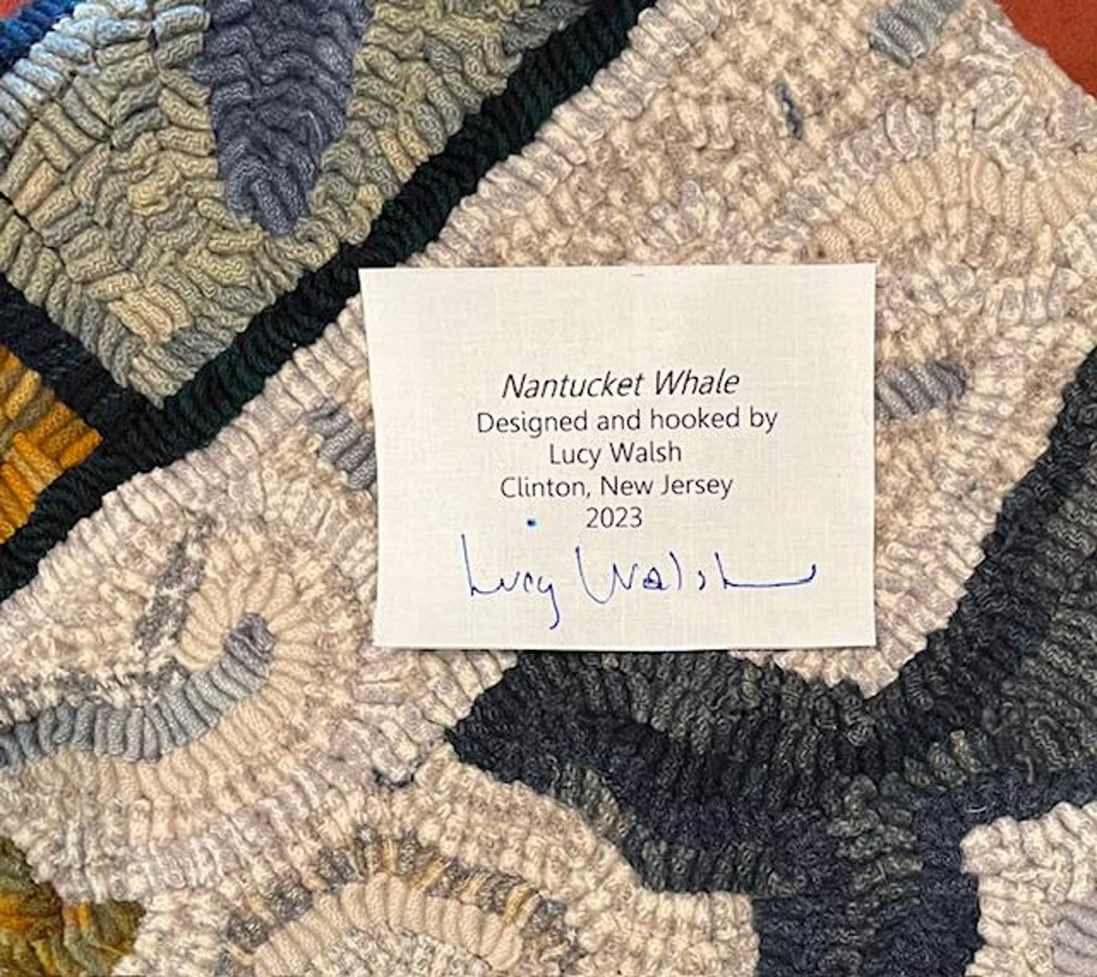 Hooked Rug -" Nantucket Whale" - Etsy