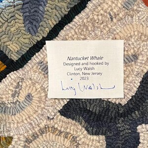 Hooked Rug -" Nantucket Whale" - Etsy