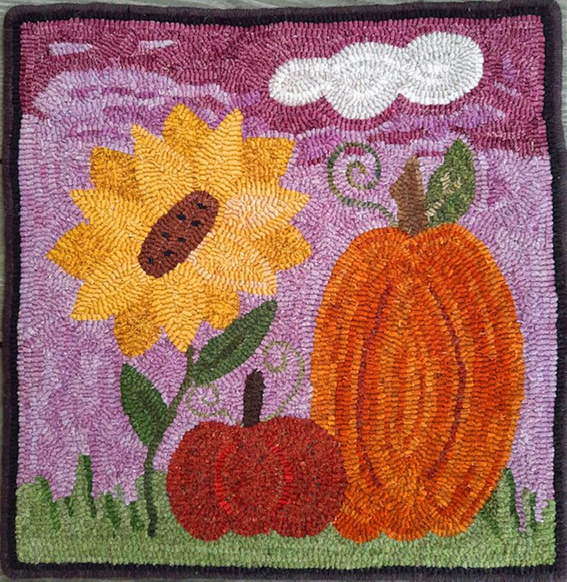 Pattern for a Hooked Mat - “sunny Pumpkin” - Etsy