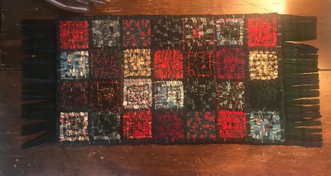 Hooked Rug – “tartan Window” - Etsy