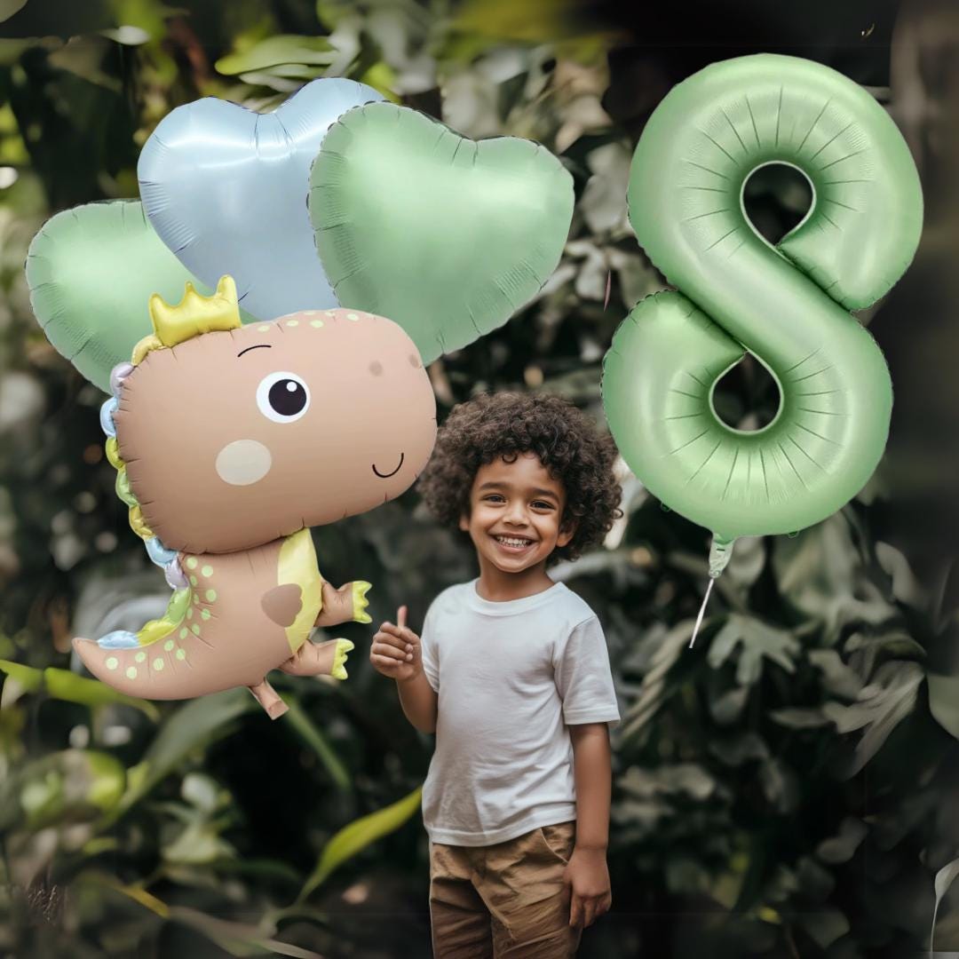 Dino Balloons Set Birthday - Children's Birthday Decoration for Boys ...