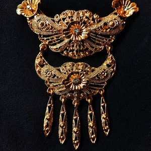 Kebaya Accessories, Kebaya Jewelry, Golden Long Brooch, Javanese ...