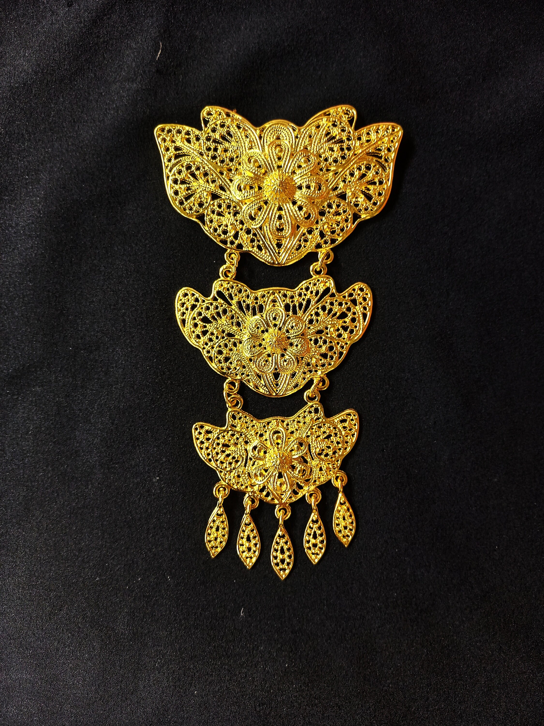 Golden Kebaya Brooch: Indonesian Traditional Brass Pin - Etsy