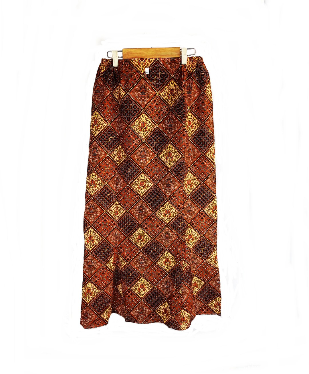 Batik Sarong Skirt: Javanese Mermaid Kebaya, Golden Brown (size XL) - Etsy