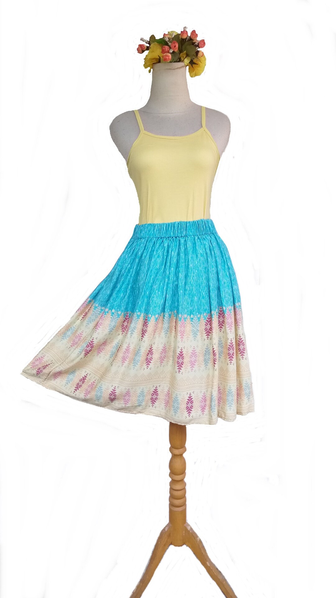 Minty Fresh Mini Skirt - Versatile Cotton Skirt for Travel, Leisure ...