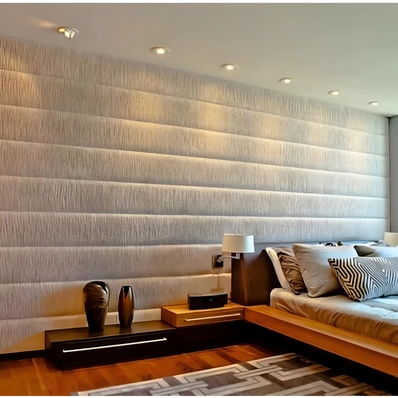 Horizontal Design Upholstered Wall Panels - Etsy