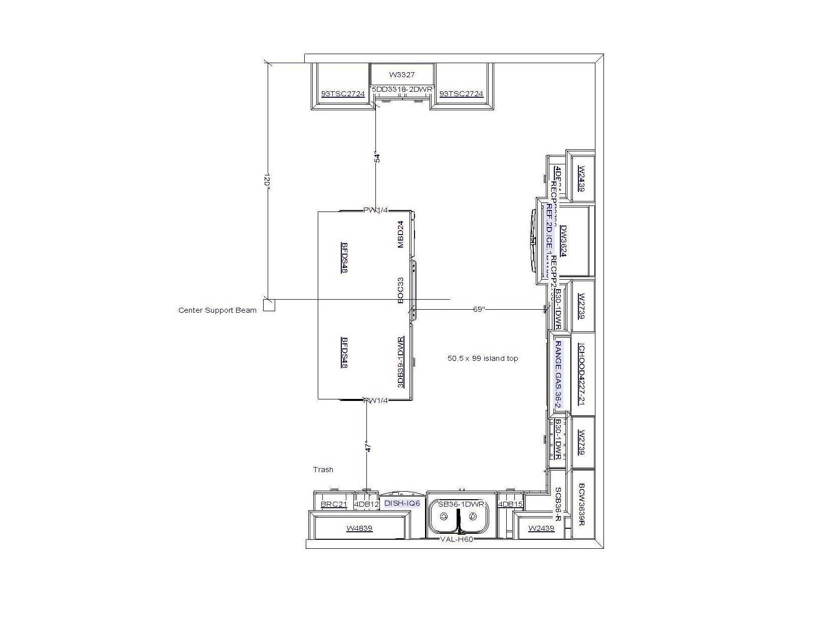 Kitchen Design, Elevations, Floorplan, and 3D Rendering - Etsy