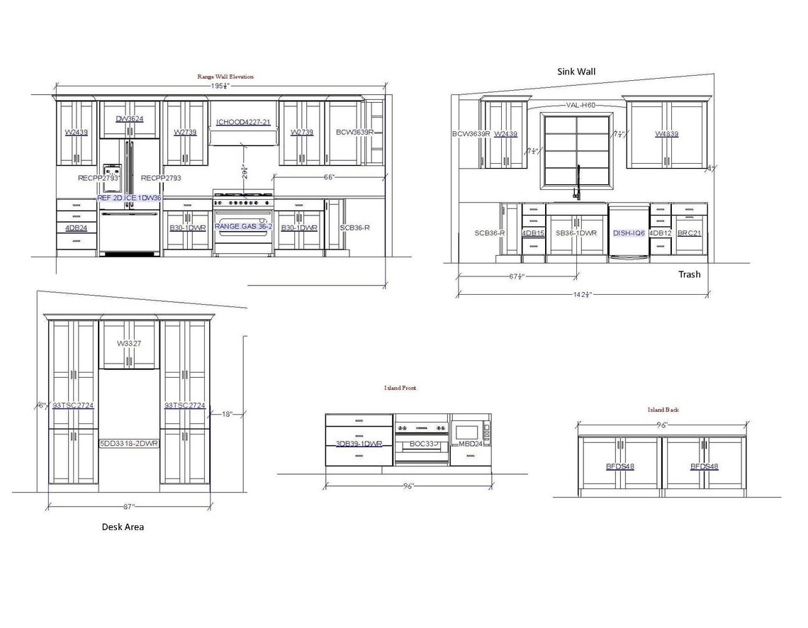 Kitchen Design, Elevations, Floorplan, and 3D Rendering - Etsy