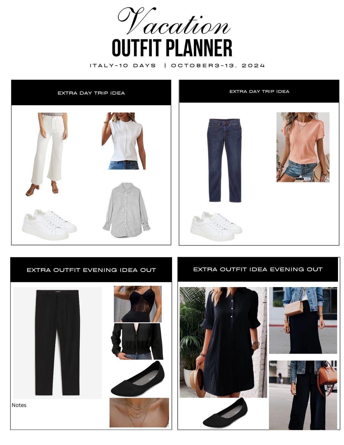 Vacation Packing Capsule EDITABLE DIGITAL FILE - Etsy