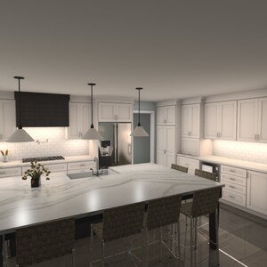 Kitchen Design, Elevations, Floorplan, and 3D Rendering - Etsy