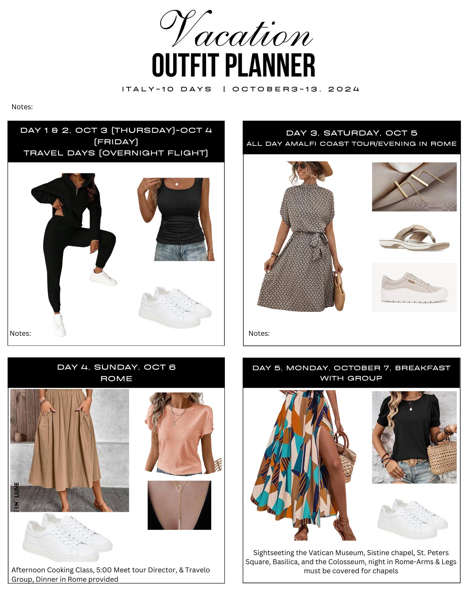 Vacation Packing Capsule EDITABLE DIGITAL FILE - Etsy