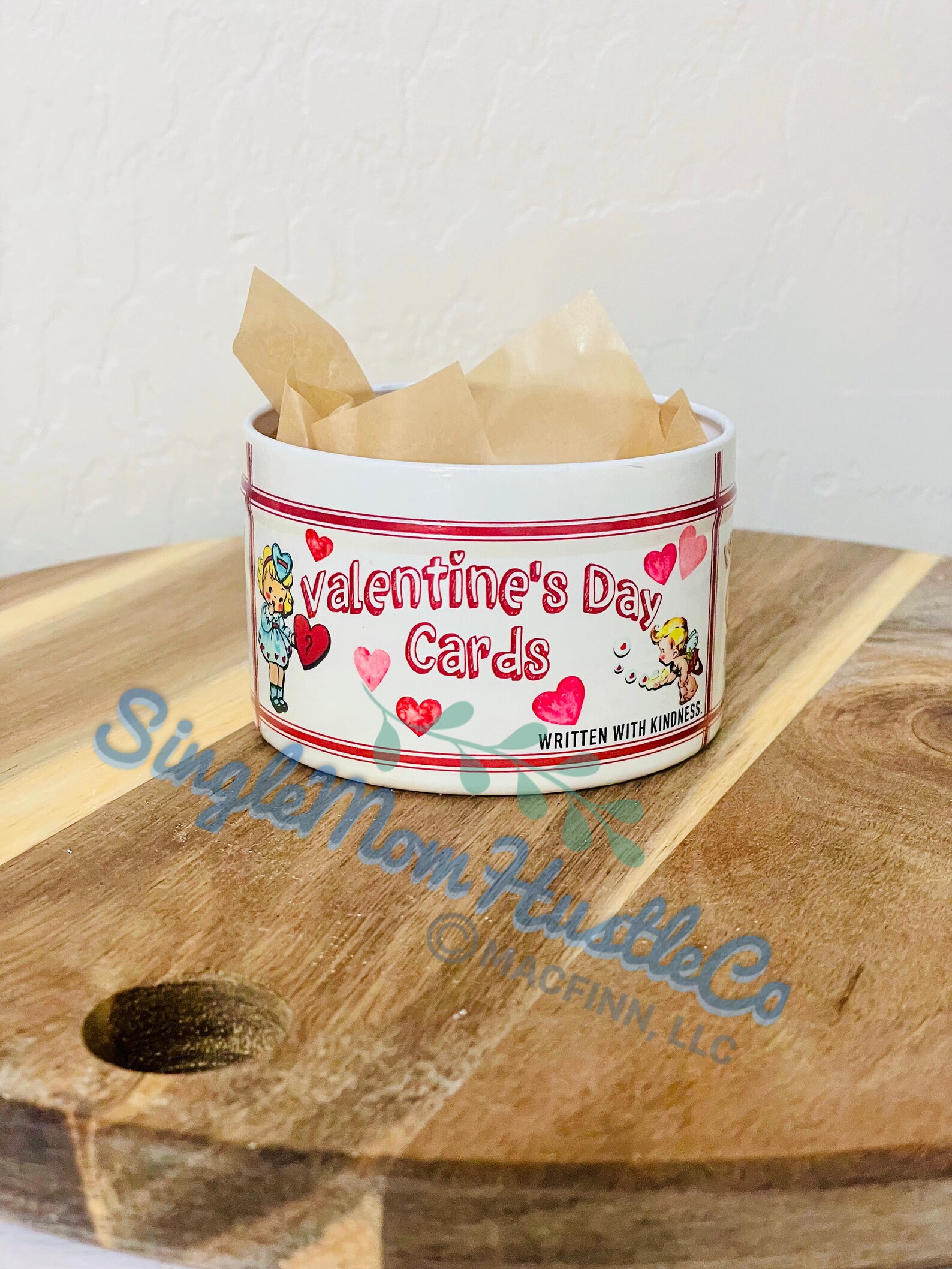 Valentine's Day Tin Wrap PDF Digital Download - Etsy