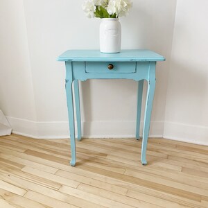Sold Small Entryway Table Painted Blue for a Farmhouse Decor, Antique ...