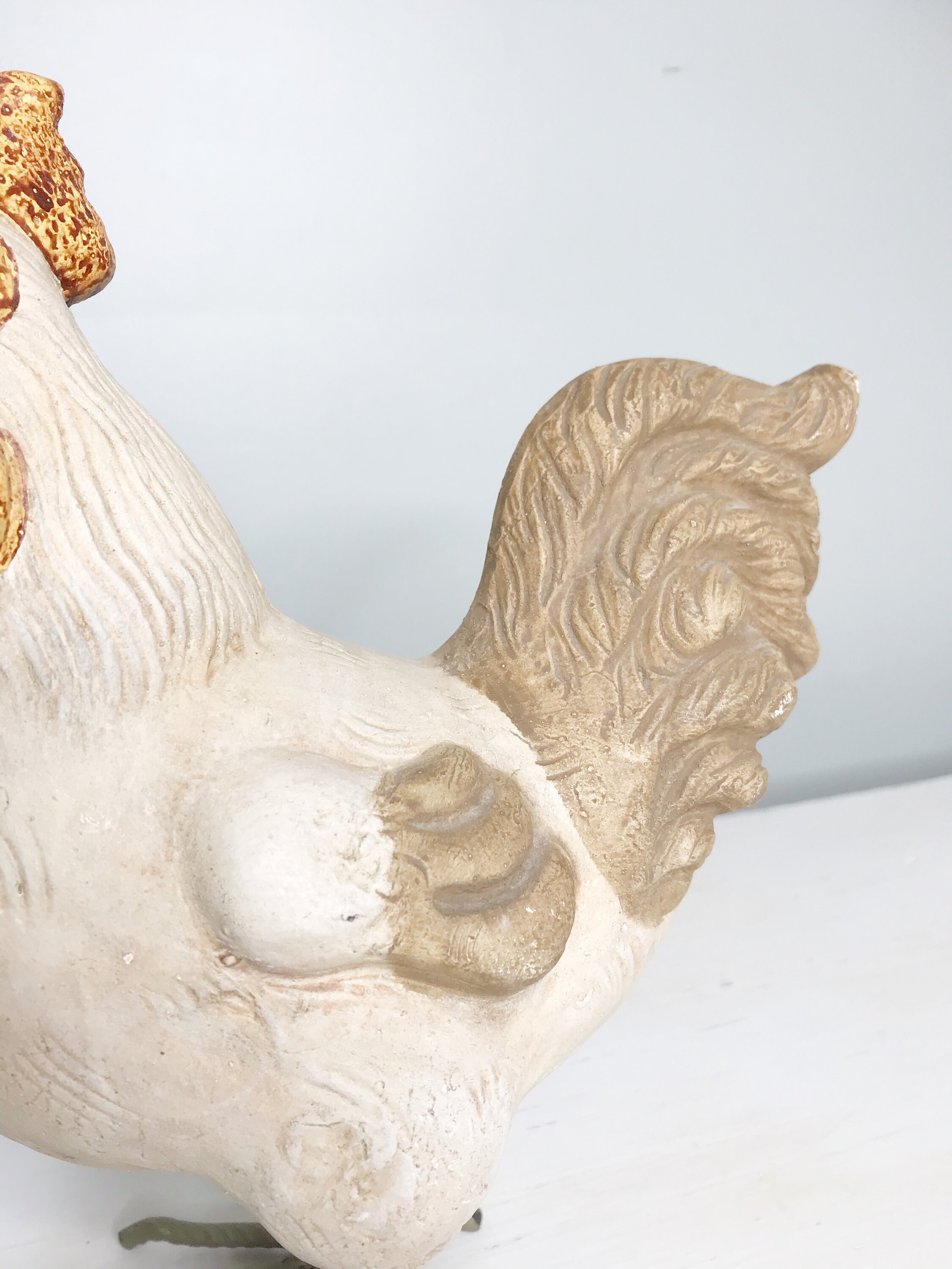 Large Rooster Statue Farmhouse Rooster Rustic Rooster - Etsy