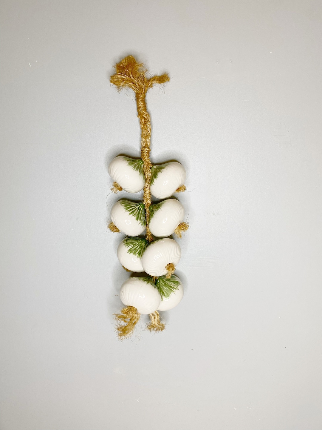 Large Braided Ceramic Onions, Farmhouse Decor Wall Hanging - Etsy