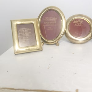 Vintage Small Brass Frames, Gold Metal Picture Frames - Etsy