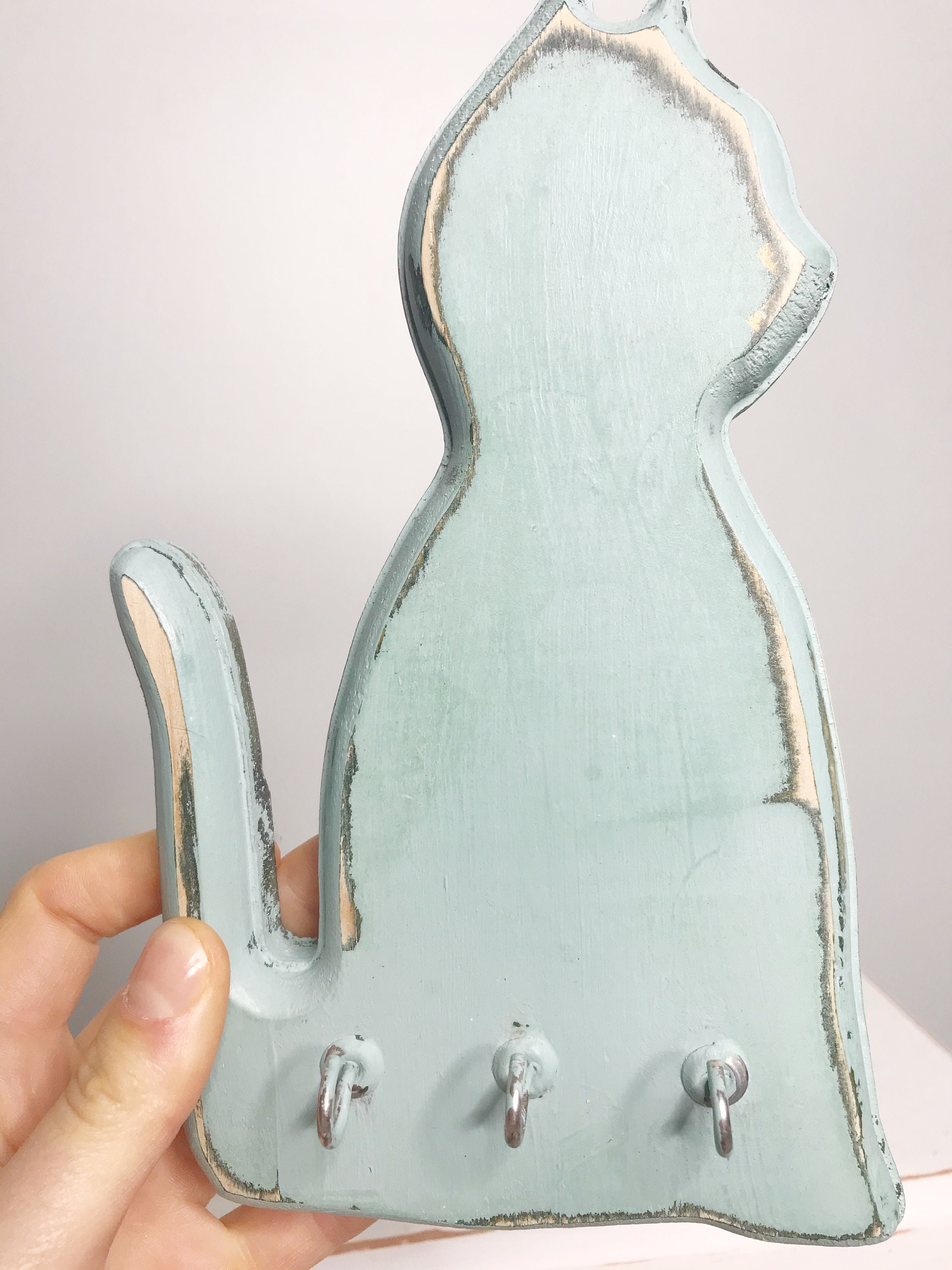 Wooden Cat Key Holder Cat Key Rack Keys Hooks for Wall - Etsy UK