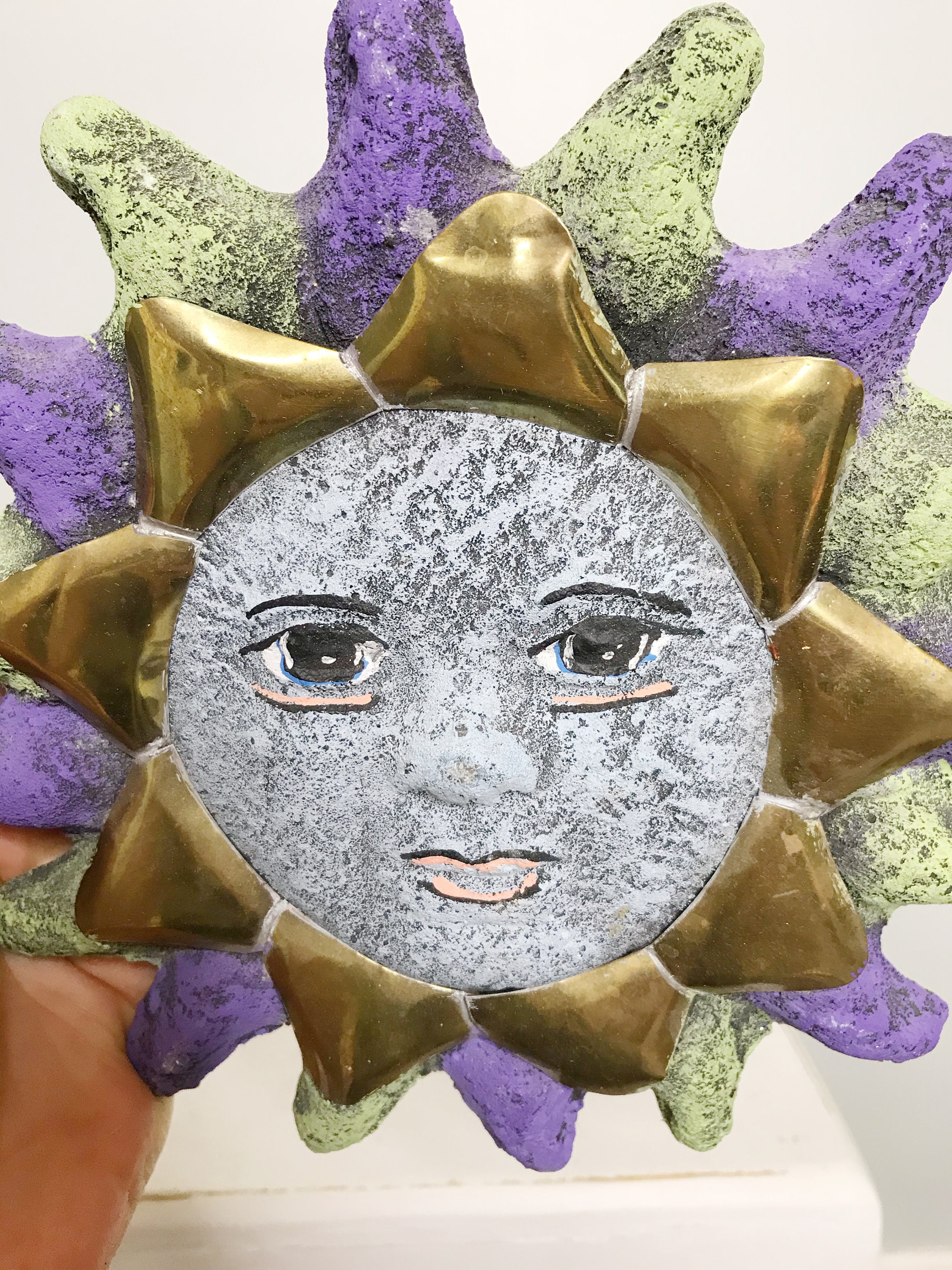 Mexican Pottery Sun and Moon Handmade Wall Hanging Pottery | Etsy