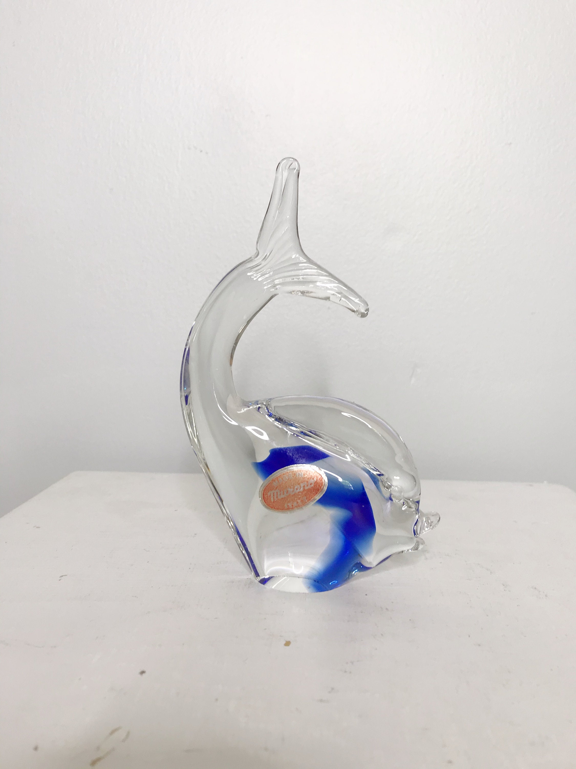 Murano Glass Fish Blue Glass Fish Vintage Murano Glass - Etsy UK