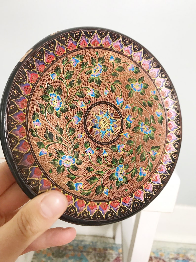 Small Colorful Decorative Plate Wall Hanging Plate - Etsy