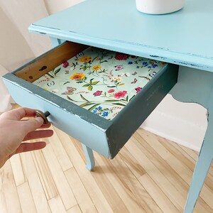 Sold Small Entryway Table Painted Blue for a Farmhouse Decor, Antique ...
