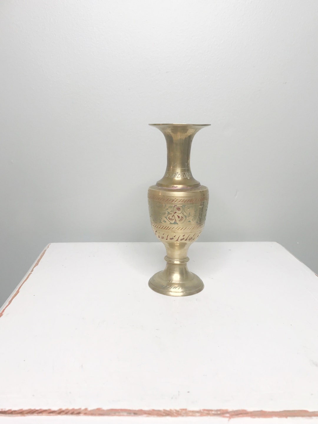 Small Brass Vase, Vintage Flower Vase, Boho Vase - Etsy