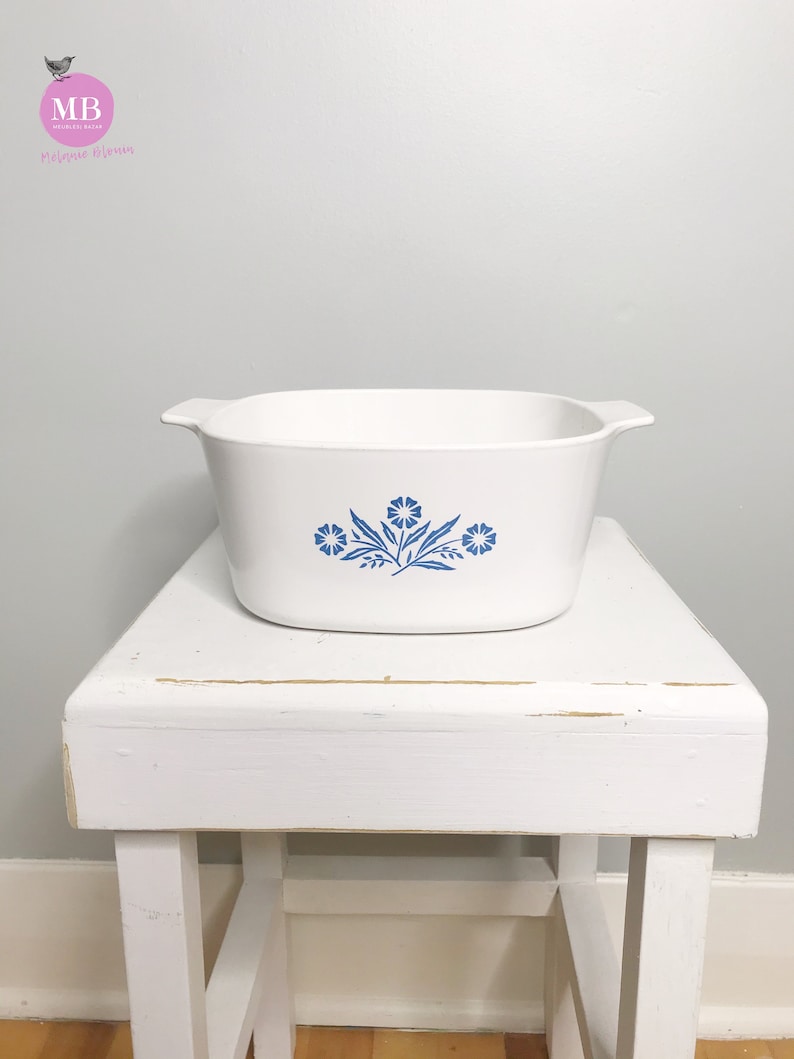 Vintage Corning Ware Cornflower Blue Corning Ware Big Dish - Etsy