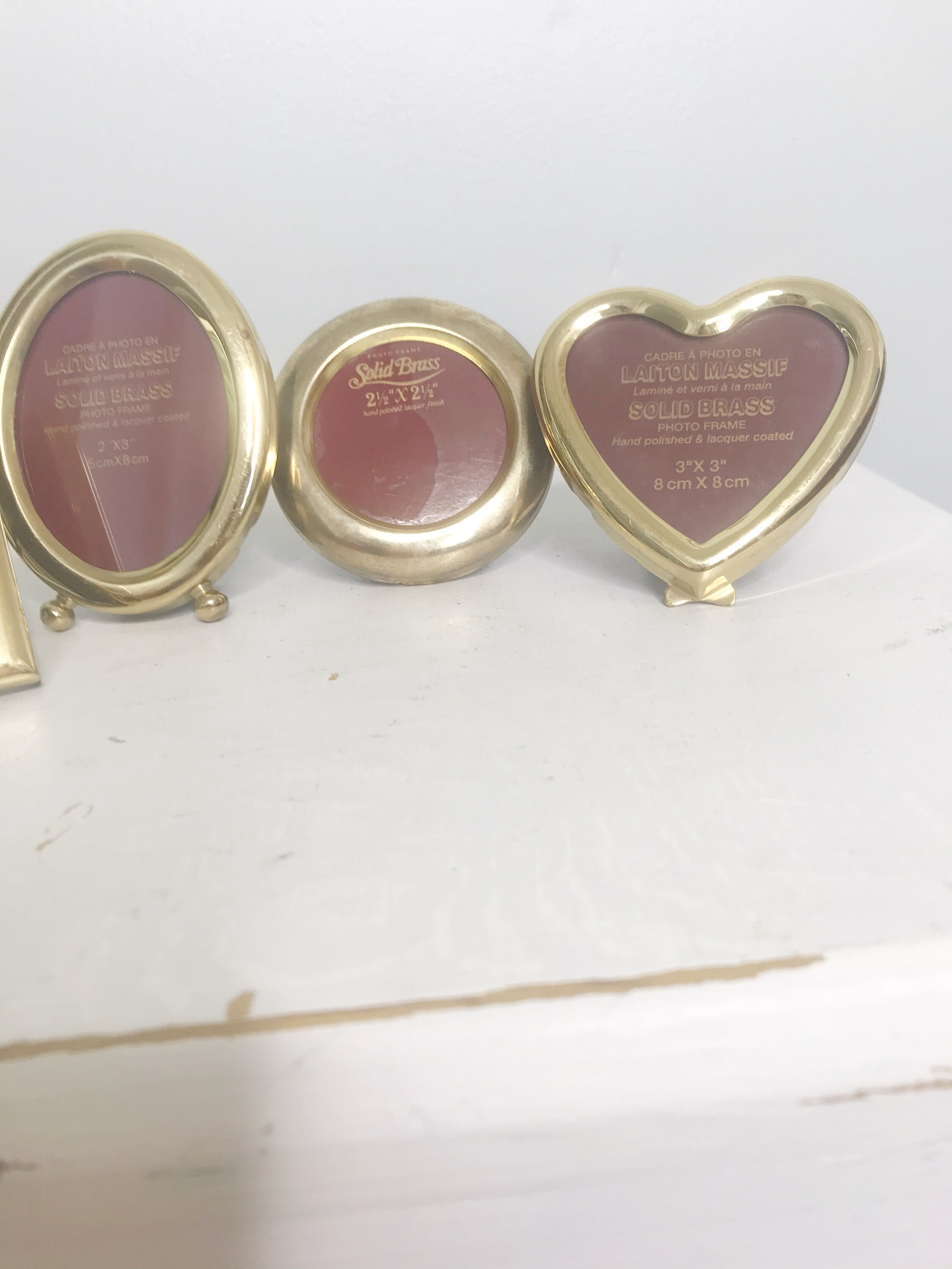 Vintage Small Brass Frames Gold Metal Picture Frames | Etsy