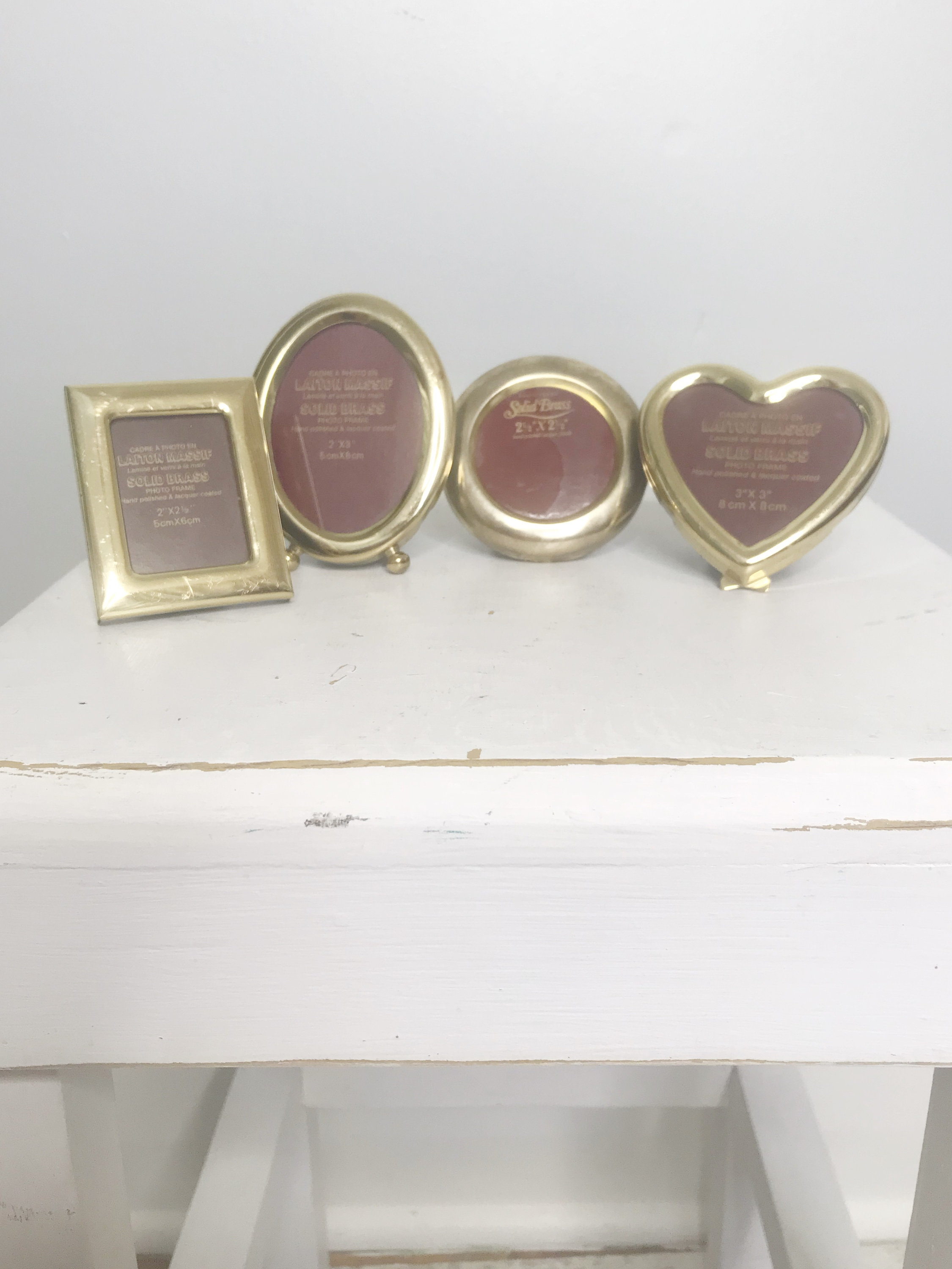 Vintage Small Brass Frames Gold Metal Picture Frames | Etsy