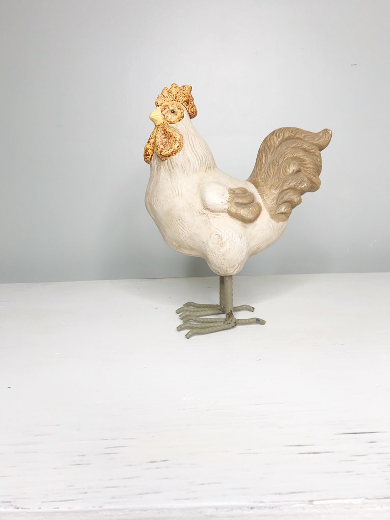 Large Rooster Statue Farmhouse Rooster Rustic Rooster - Etsy
