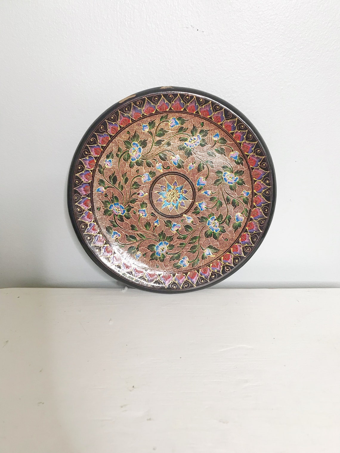 Small Colorful Decorative Plate Wall Hanging Plate - Etsy