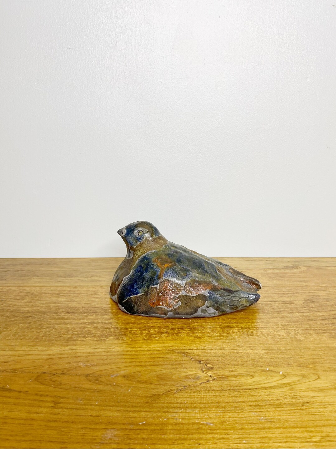 Vintage Clay Bird Figurine, Unique Studio Pottery Bird - Etsy