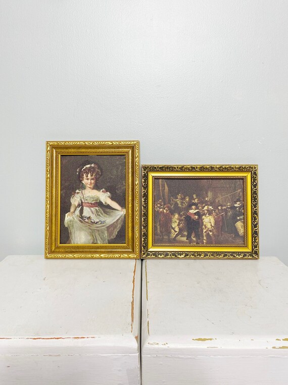 Vintage Miss Murray Print and Knight Watch Print in a Wooden - Etsy
