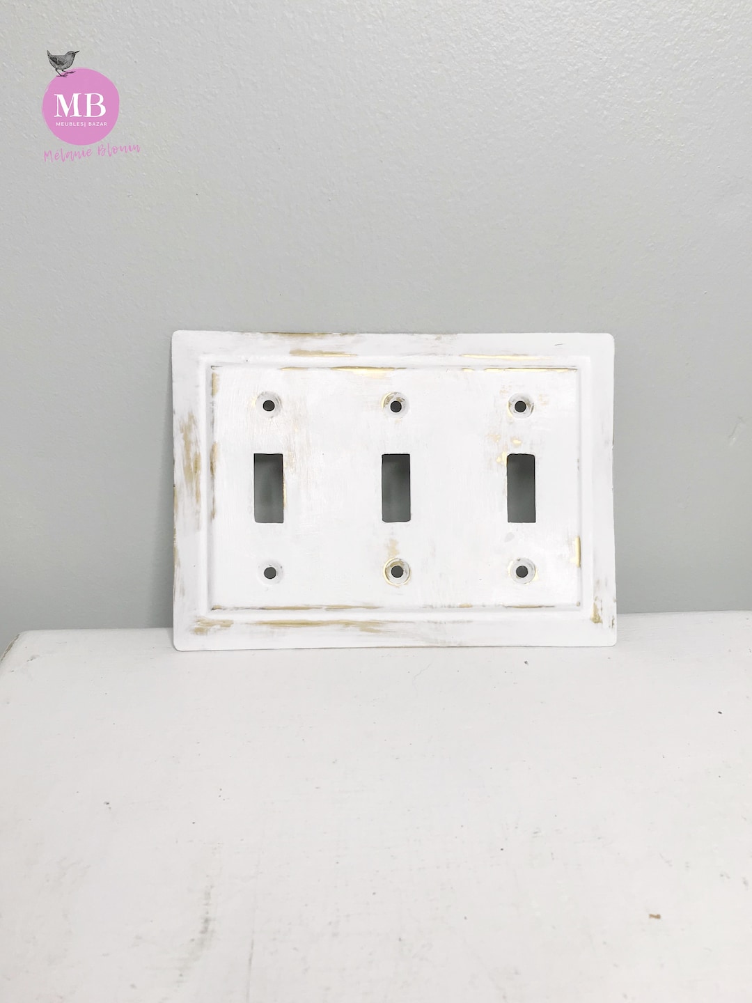 Triple Light Switch Plate, Farmhouse Switch, Painted Light Plate Cover ...