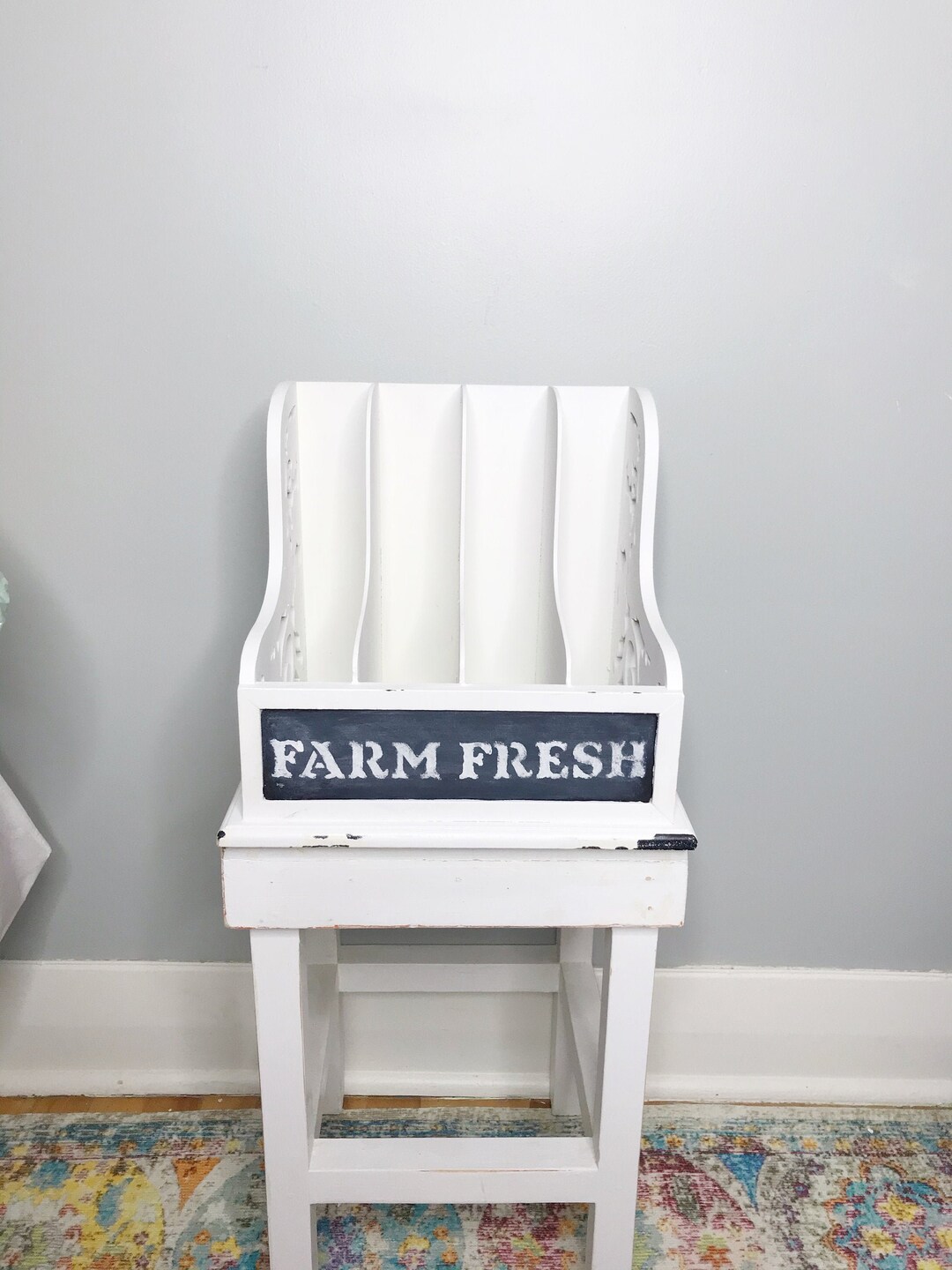 Desktop Wooden Mail Holder, Shabby Office, Mail Sorter - Etsy