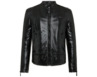 Crocodile Leather Jacket Men Custom Size M 4XL Premium Quality - Etsy