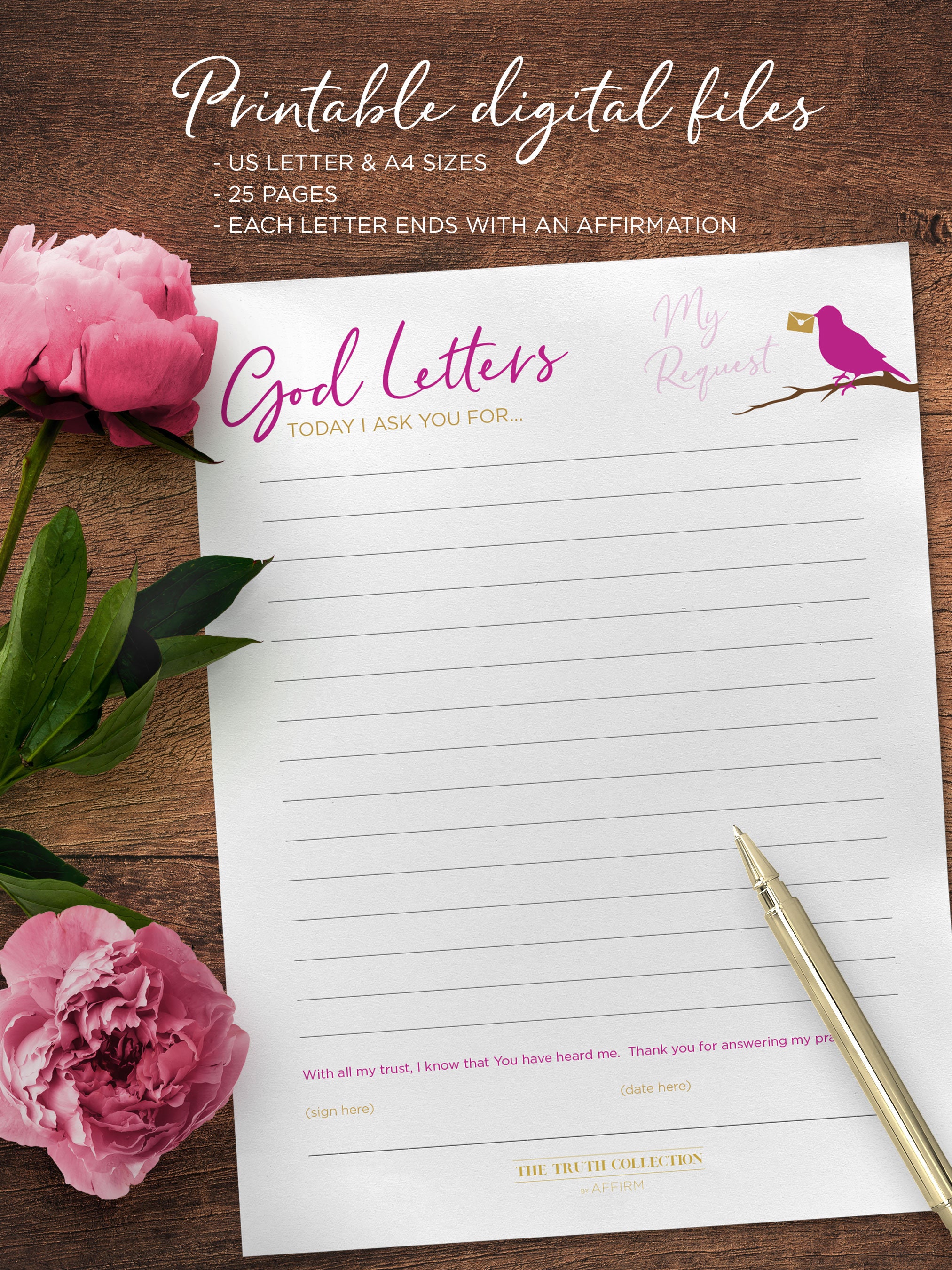 God Letters: Printable Guided Prayers - Etsy