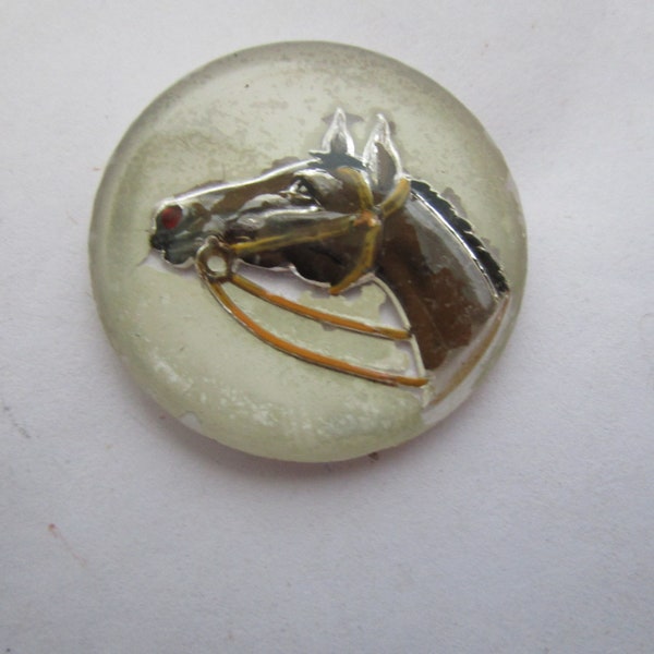 Antique Bridle Rosette Glass - Etsy