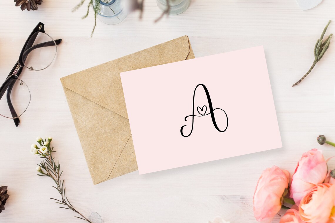 Heart Alphabet Monogram Letters Heart Letter PNG Heart Letter SVG ...