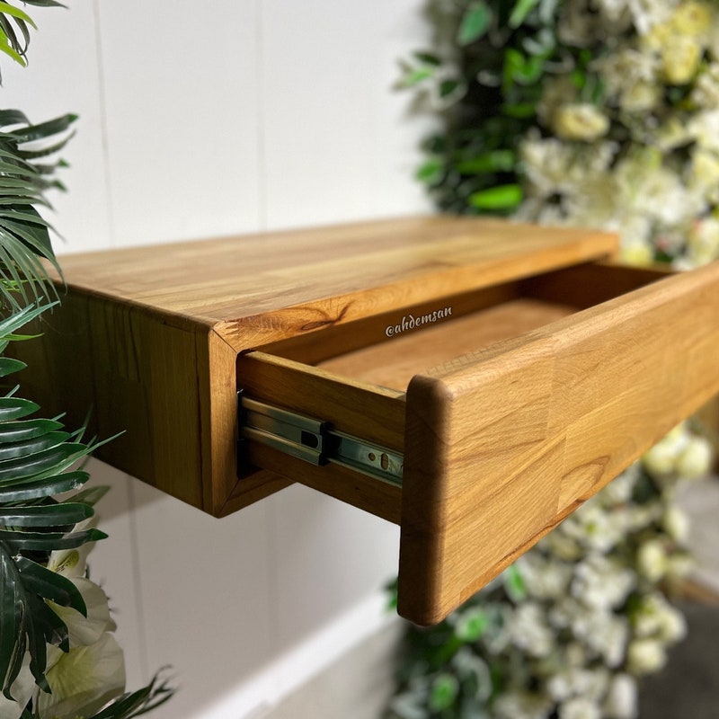 Floating Shelf With Drawer - Etsy