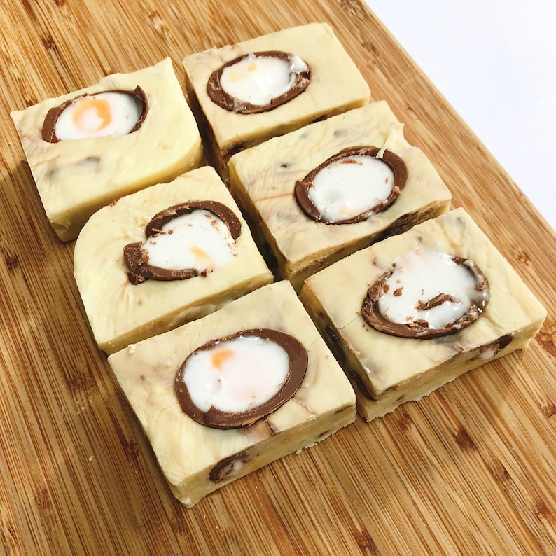 Creme Egg Fudge Blocks 6 Pack - Etsy