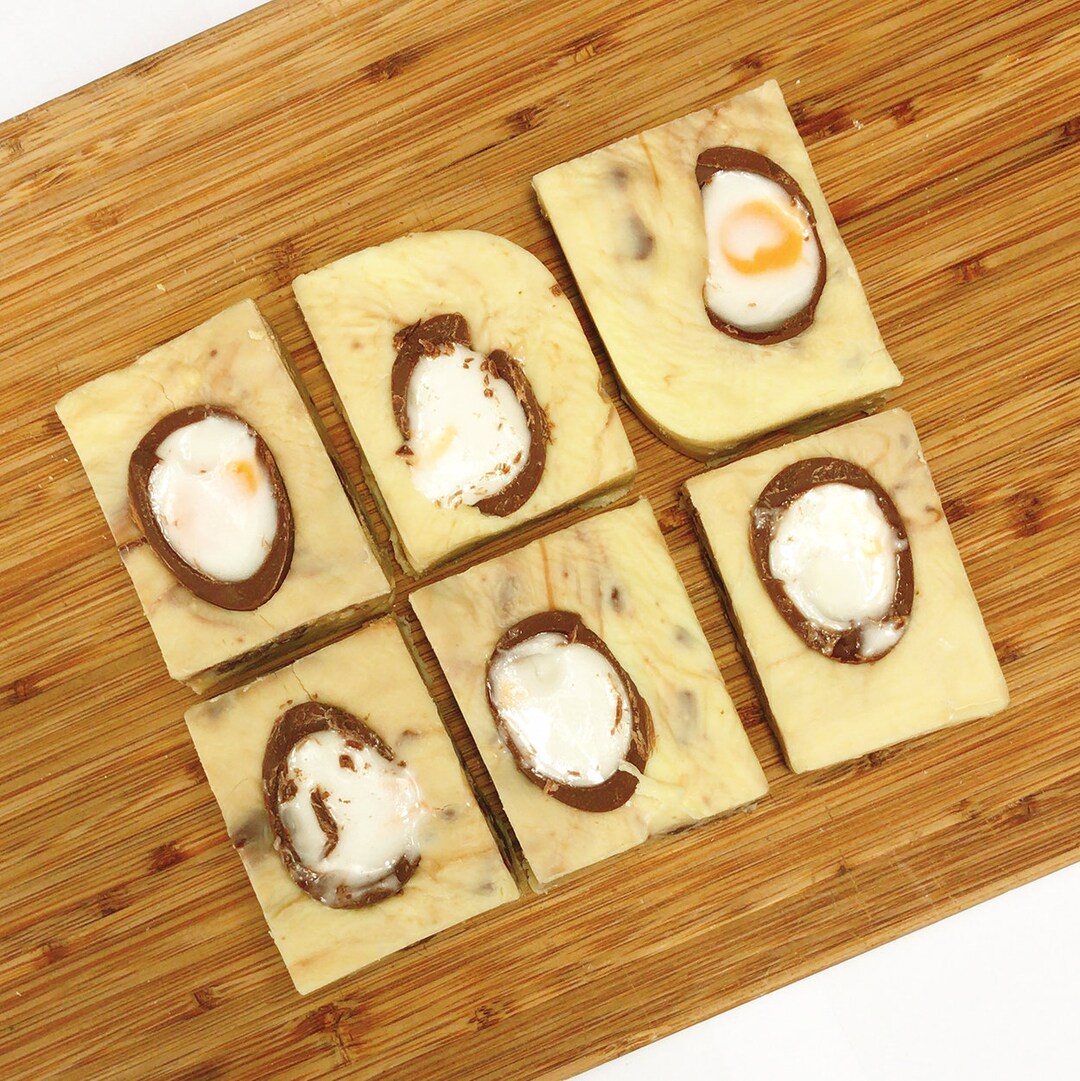 Creme Egg Fudge Blocks 6 Pack - Etsy