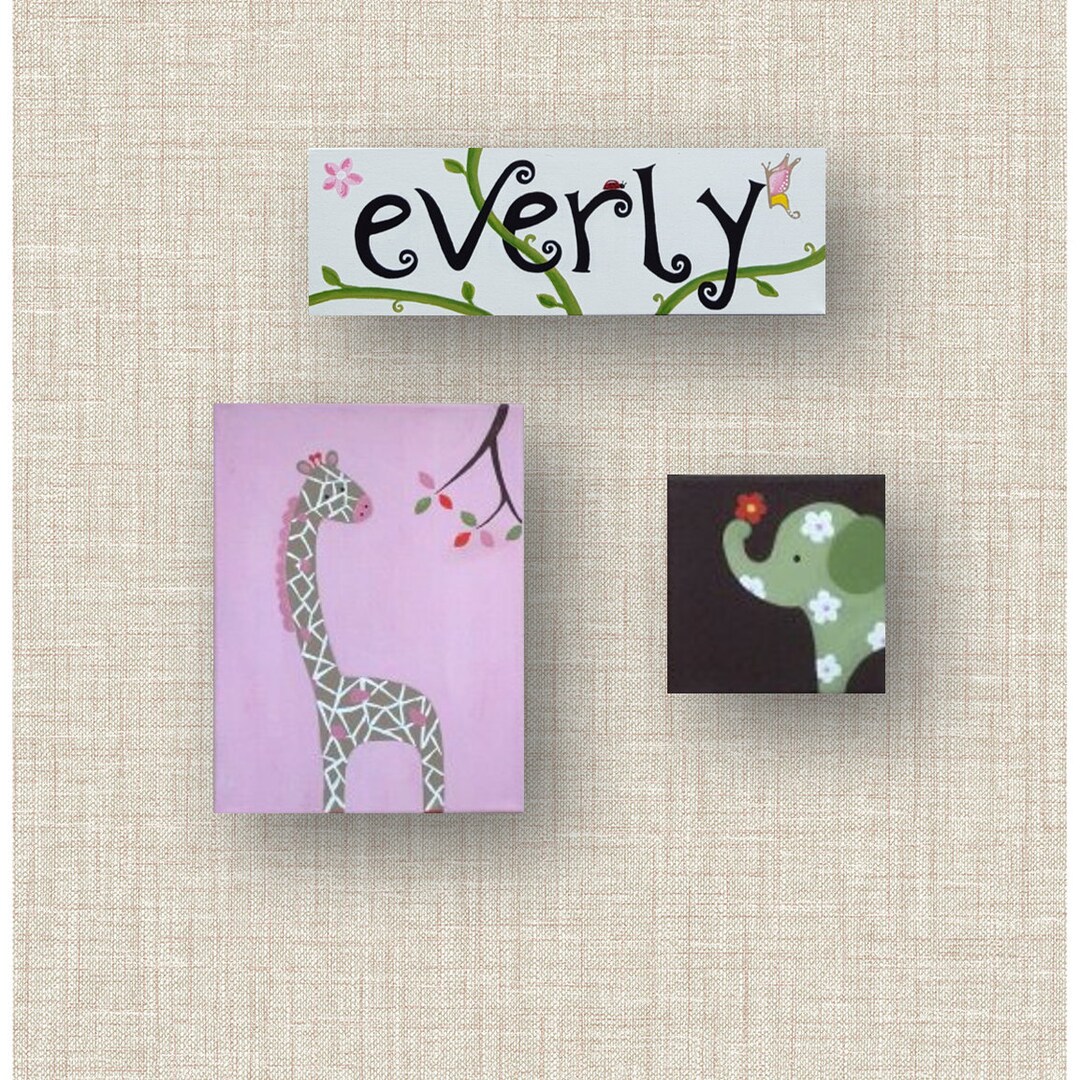 Custom Name Paintings - Etsy
