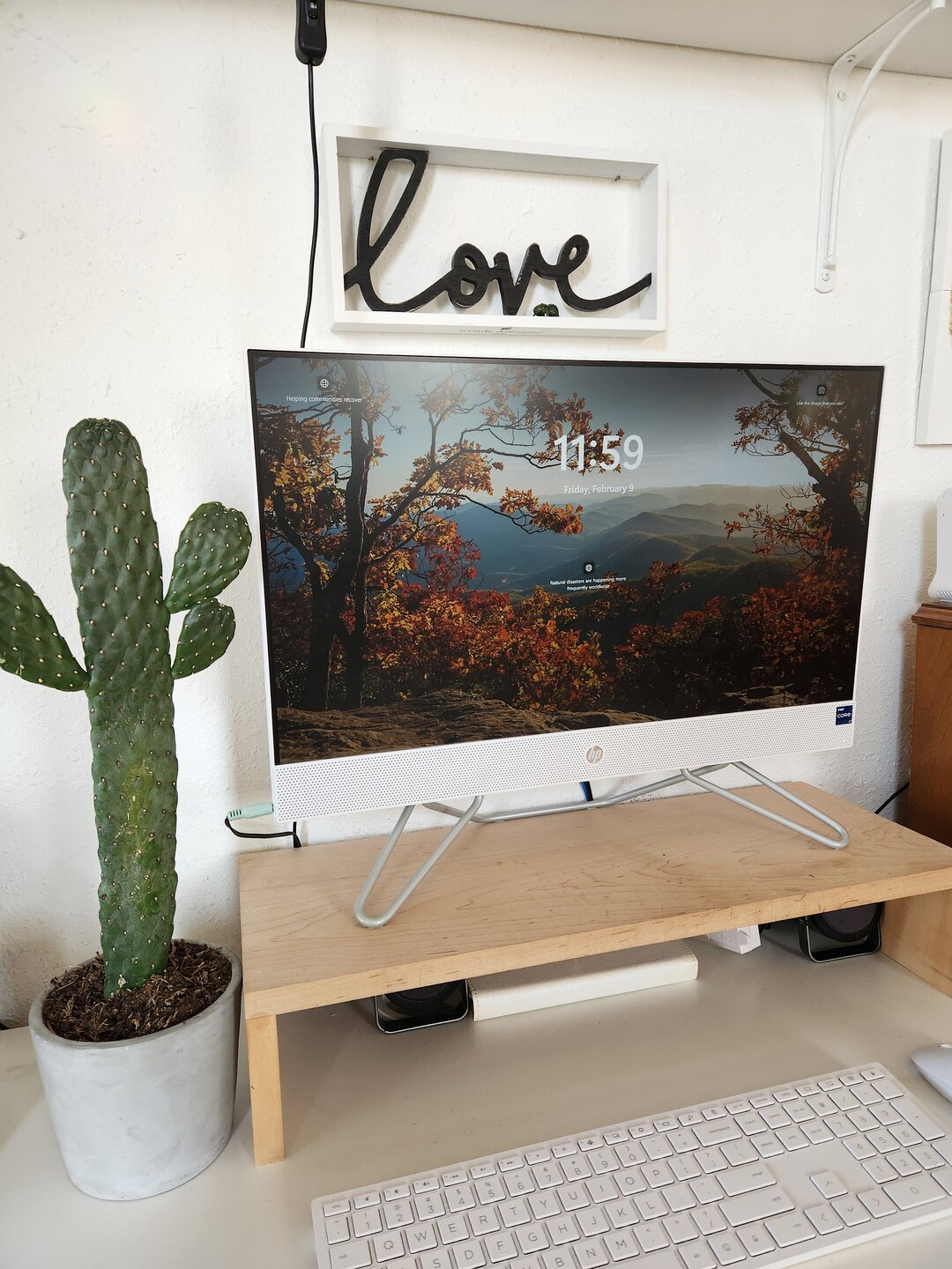 Universal Monitor Stand, Elevated Computer Stand, Desk Accessories ...