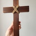 Handmade Wood Cross W/ Twine Rope, Easter Cross, Church Home Chapel ...